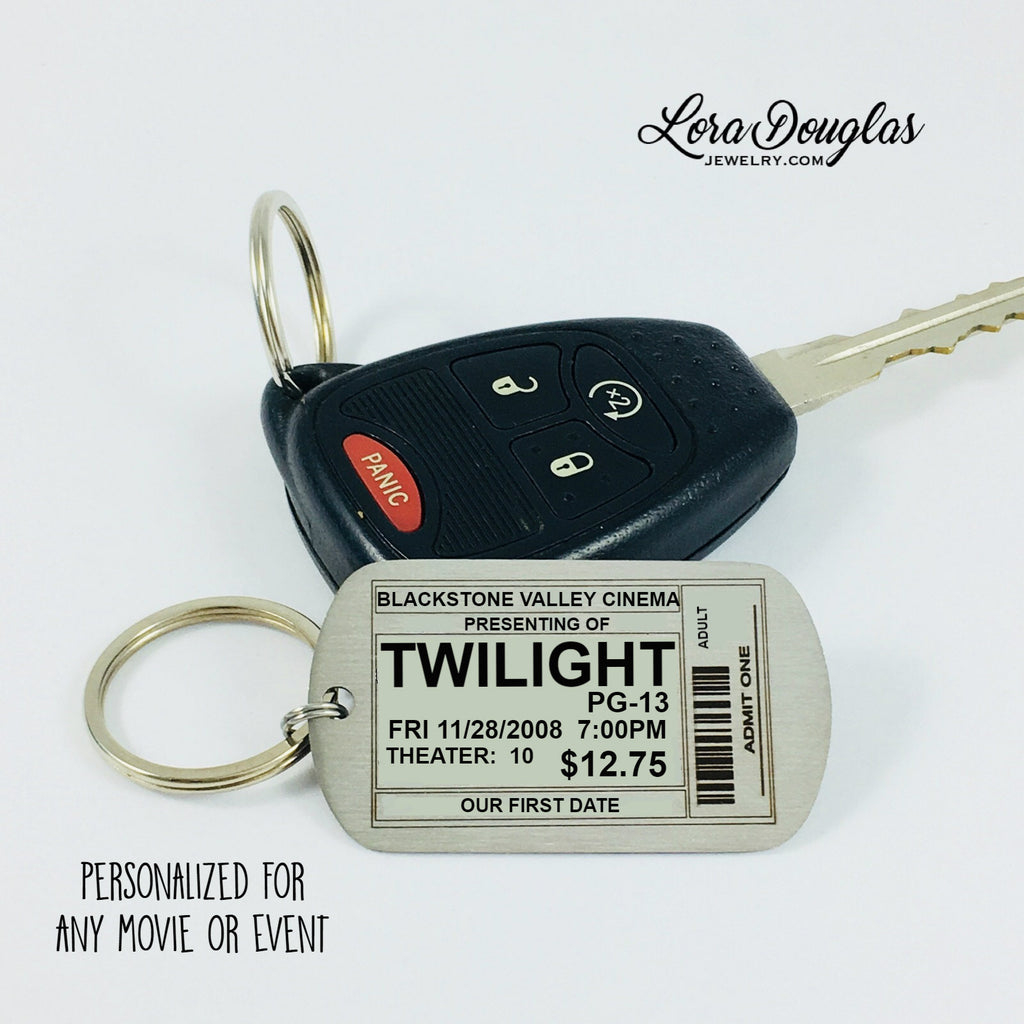 Movie Ticket Keychain | Turn Your Movie Ticket into a Key Chain | Lora ...