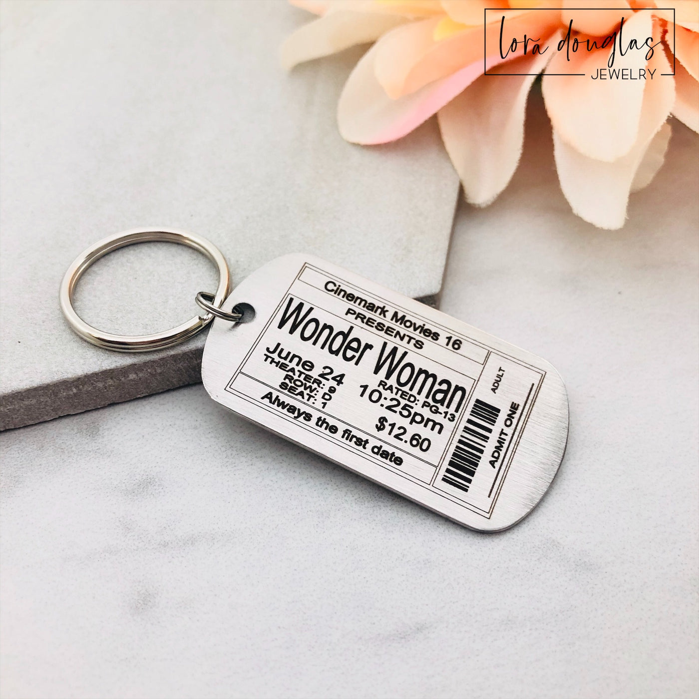 Movie Ticket Keychain | Turn Your Movie Ticket into a Key Chain | Lora ...