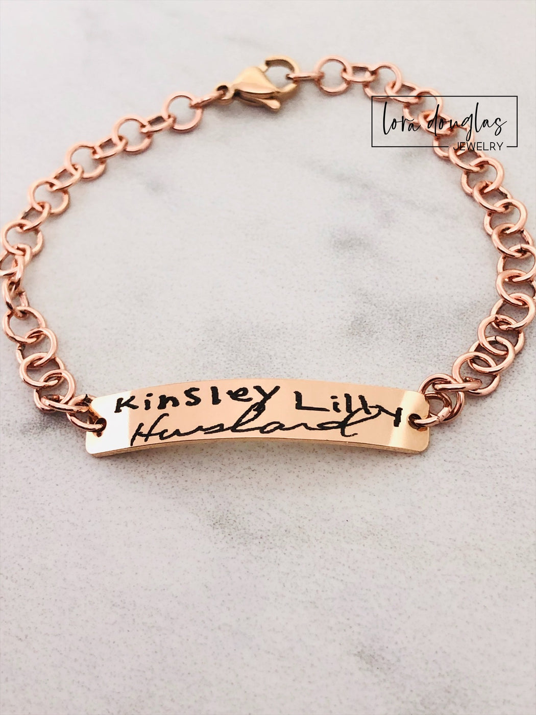 Handwriting Jewelry | Engrave Real Handwriting onto Jewelry | Lora ...