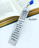 Every Book is a Tardis, Dr. Who Bookmark. Engraved Tassel Bookmark ...