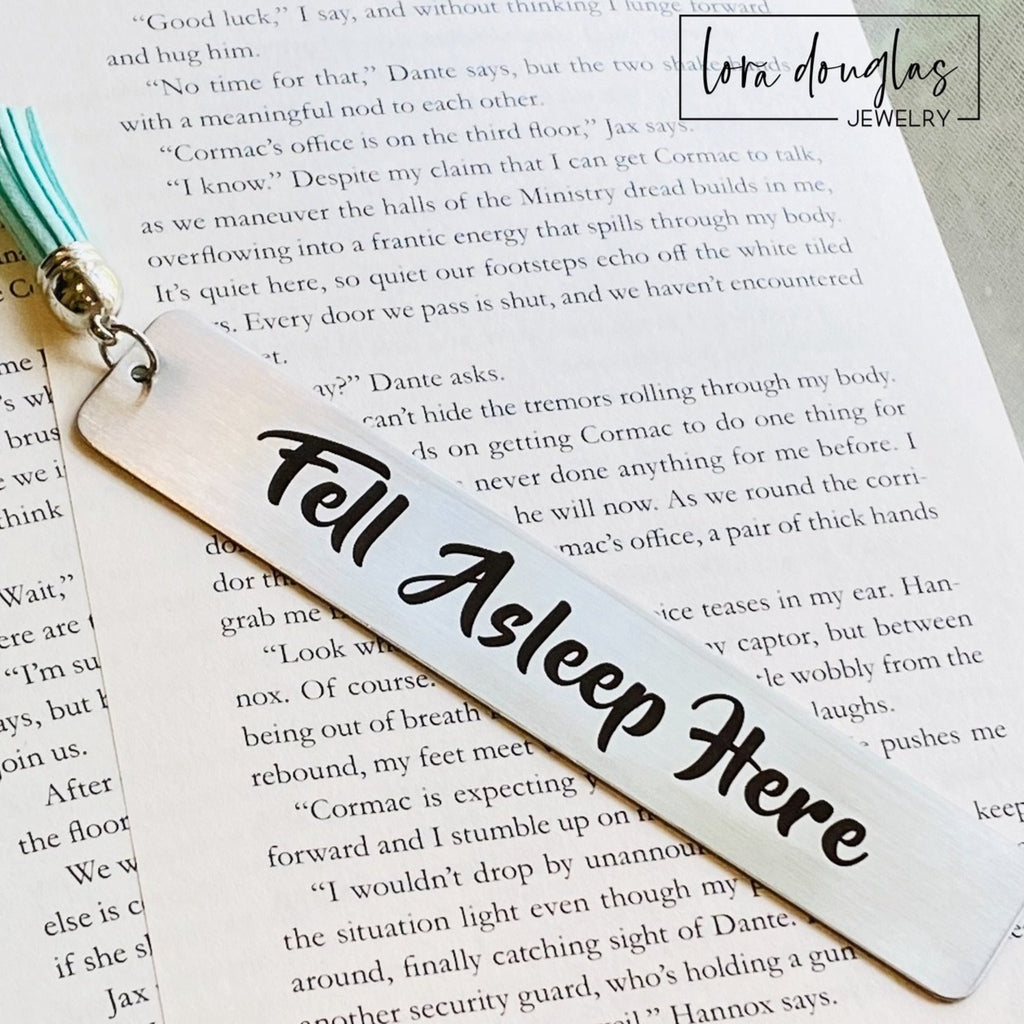 Engraved Metal Bookmarks, Personalized Bookmark — Lora Douglas