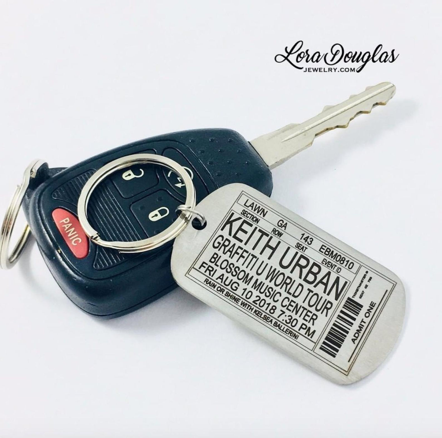 Concert Ticket Keychain - Turn Your Concert Ticket into a Keychain ...