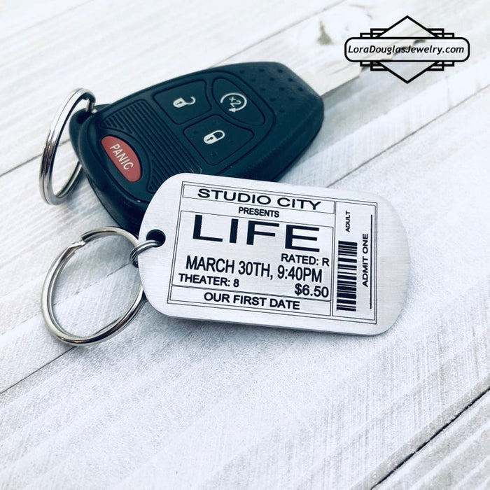 Movie Ticket Keychain | Turn Your Movie Ticket into a Key Chain | Lora ...